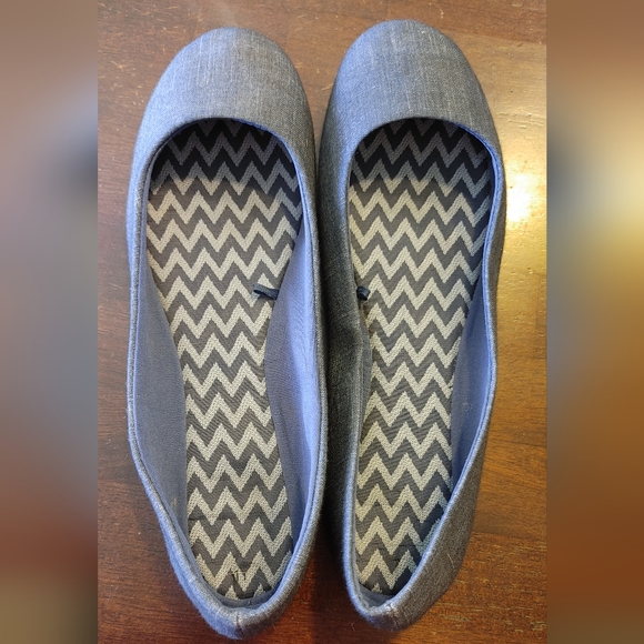 Shoes | Size 11 Denim Flats | Poshmark